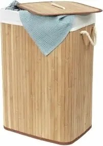 Compactor Bamboo - obdélníkový přírodní / Bambusový koš na prádlo s ví