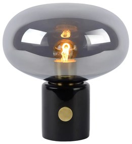 LUCIDE Stolní lampa Charlotte Smoke, průměr 23 cm