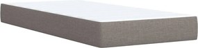 Box spring postel s matrací taupe 80x200 cm textil 3290319