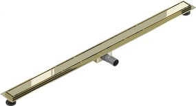 Mexen Flat nerezový sprchový žlab 150 cm vzor M13, 2v1, zlatá, 1510150