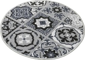 Protiskluzový koberec PATCHWORK 19 New šedý