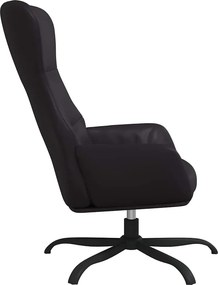 Relaxační křeslo černé umělá kůže 341084