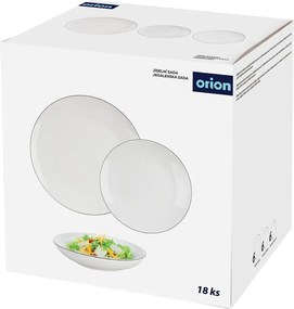 Jídelní sada 18 ks z kostního porcelánu Decora – Orion