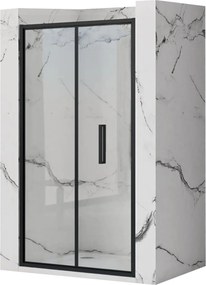 Rea - RAPID FOLD zalamovací sprchové dveře - černý mat, 80 x 195 cm, REA-K6418