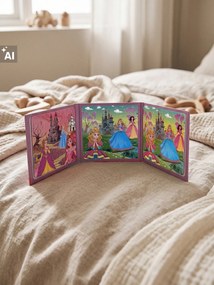 Sinsay - Magnetické puzzle s motivem princezen 40 kusů - vícebarevná