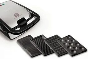 Tefal Snack Collection SW852D12 nerez/černý / Toustovač / 700 W / 2v1
