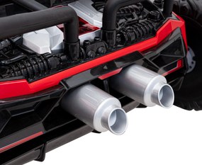 Ramiz Elektrická bugina Racing 5 pro děti červená + motory 2x200W + dálkové ovládání + LED audio + pomalý start