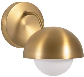 OnaDnes -20% Zlatá kovová nástěnná lampa Kave Home Lonela