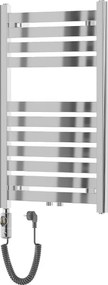 Mexen Uran, elektrické topné těleso 800x500 mm + topná tyč 300 W, chromová, W105-0800-500-2300-01