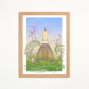 Katarina Kratochvílová | Matcha Rám: Černý, Velikost: 60 x 40 cm