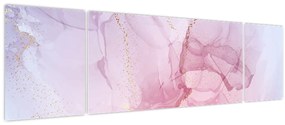 Obraz - Růžové skvrny (170x50 cm)
