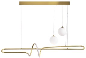 Toolight Toolight, LED stropní osvětlení 120cm, LHJ039-CP, zlatá matná, OSW-60024