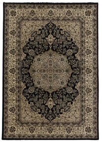 Vopi | Kusový koberec Kashmir 2608 black - 80 x 150 cm