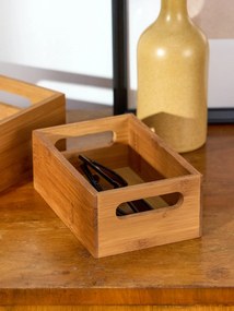 Sinsay - Bambusový úložný box s úchyty - béžová