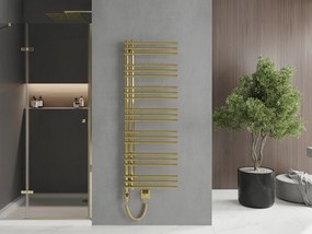 Mexen Neptun, elektrické topné těleso 1400 x 500 mm, 600 W, zlatá lesklá, W101-1400-500-2600-50