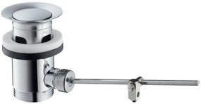 Hansgrohe Odtokové soupravy, odtoková souprava s táhlem na umyvadlové a bidetové baterie, chromová, HAN-94139000