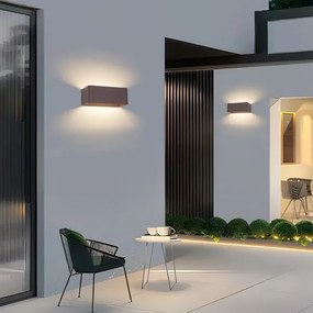Brilagi - LED Venkovní nástěnné svítidlo DONNANI LED/7W/230V 20 cm hnědá IP44