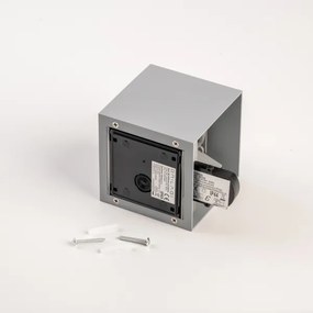 BRILAGI - LED Venkovní nástěnné svítidlo se senzorem CUBE LED/6W/230V šedá IP65