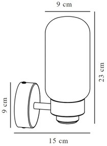 Nordlux - Koupelnové nástěnné svítidlo TUTAN 1xE14/25W/230V IP44 mosaz