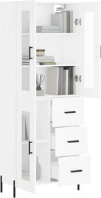 Skříň highboard bílá 69,5 x 34 x 180 cm kompozitní dřevo 3198601