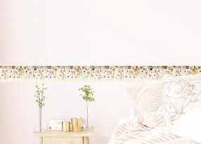 Samolepící bordura na zeď Akvarelové Květy | 5 m x 13.8 cm | DWB8479