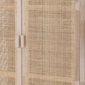 Dřevěná skříň Bloomingville Marikka 150 x 85 cm s ratanovým výpletem