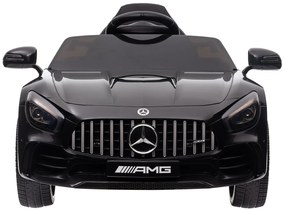 Dětské elektrické autíčko s dálkovým ovládáním BestBerg BBCC-10B – Mercedes-Benz AMG GT R / nosnost 25 kg / Li-Ion baterie / černá