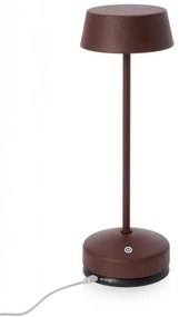 BIZZOTTO Zahradní stolní LED lampa ESPRIT 33 cm hnědá