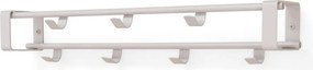 Taupe ocelový nástěnný věšák s poličkou 60 cm Rex – Spinder Design