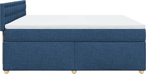 Box spring postel s matrací modrá 180x200 cm textil 3289079