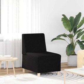 Modulová sedačka bez opěradel 2 ks Černá textil 3399750