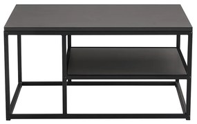 Konferenční stolek, grafitová / černá, BARMIO