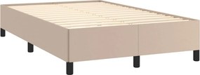 Rám postele bez matrace cappuccino 120x190 cm umělá kůže 3269650