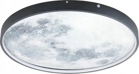 Led Lampa Stropní Svítidlo 60X60CM Dálkový Ovladač 45W Černý měsíc