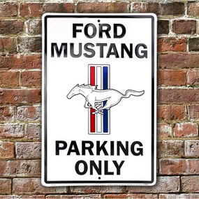 Plechová cedule Ford Mustang Parking 30 cm x 40 cm