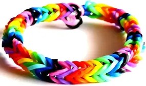 PLAYBOX Gumičky Fancy Loops / 1000 ks / na pletení náramků