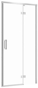 CERSANIT - Sprchové dveře LARGA chrom 100X195, pravé, čiré sklo S932-117