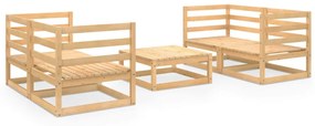5dílná zahradní sedací souprava masivní borové dřevo,  3075254