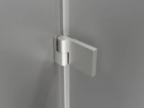Mexen Lunar-B, sklápěcí sprchový kout levý 95 x 70 cm, 8mm čiré sklo, ocelový profil, 832-095-070-97-00-L