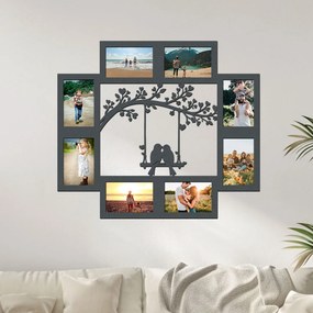 dřevo života Dřevěný Jarní fotorámeček Zvolte barvu dekoru: Antracitová, Zvolte velikost fotografie (cm): 10x15