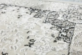 Koberec LAVO Ornament 1 šedý / krémový