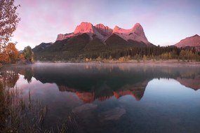 Fototapeta západ slunce nad Dolomity