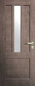 Interiérové dveře vasco doors LISBONA model 3 Průchozí rozměr: 70 x 197 cm, Orientace dveří: Levé dveře, Dekor: Dub rustikální