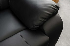 Designové křeslo Movie černá ekokůže