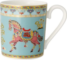 Villeroy&Boch Villeroy & Boch Samarkand Aquamarin hrnek s uchem, 11,1 × 7,7 × 9,9 cm, 240 ml