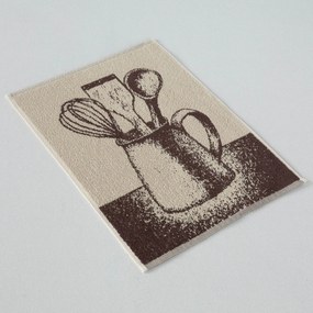 Kuchyňský ručník Veba ZARA Vařečky béžovohnědá Velikost: 35x50 cm
