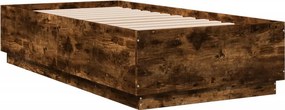 Rám postele kouřový dub 90 x 190 cm kompozitní dřevo 3209755