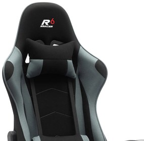 Herní židle k PC Sracer R6 s područkami nosnost 130 kg černá-šedá