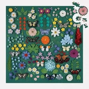 Galison Puzzle Motýlí botanická zahrada / 500 dílků / od 8 let