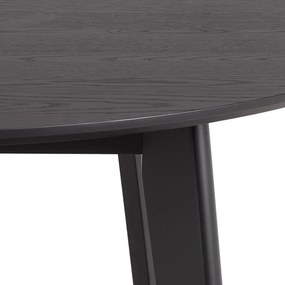Kulatý jídelní stůl Roxby 120 cm černý